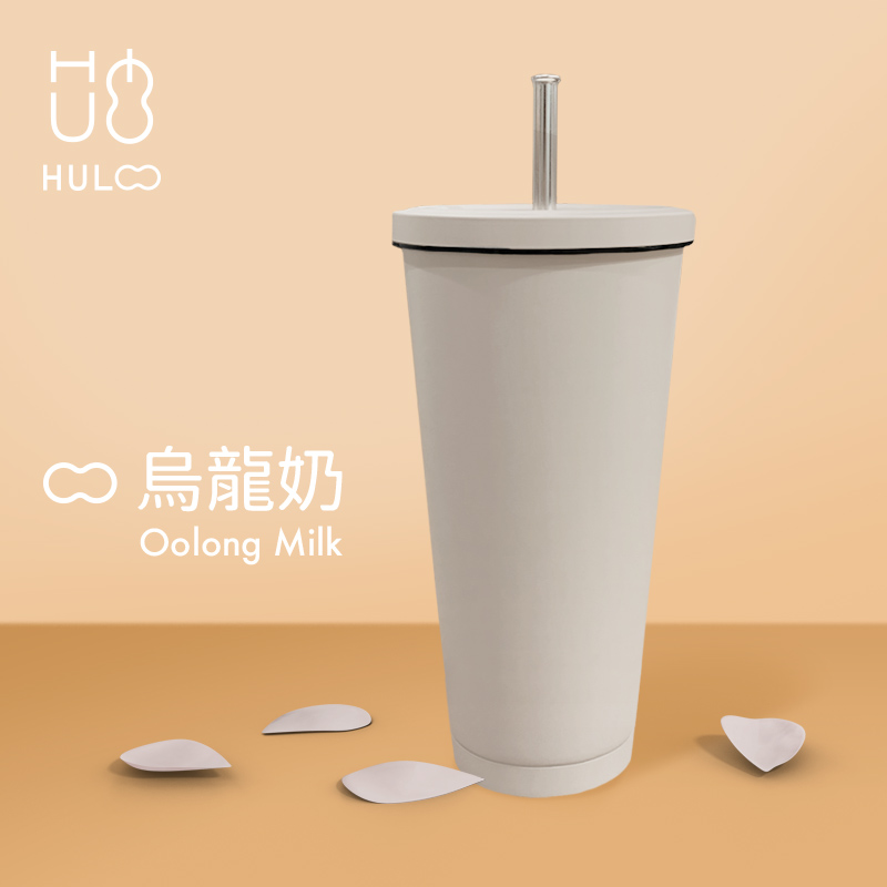【HULOO】★客製刻名★呼嚕杯，五色任選 (不鏽鋼吸管杯組750ml ) | meimaii 美賣