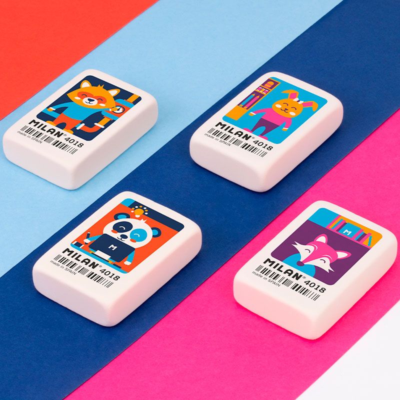 【MILAN】森林調皮動物橡皮擦_4入組 | meimaii 美賣