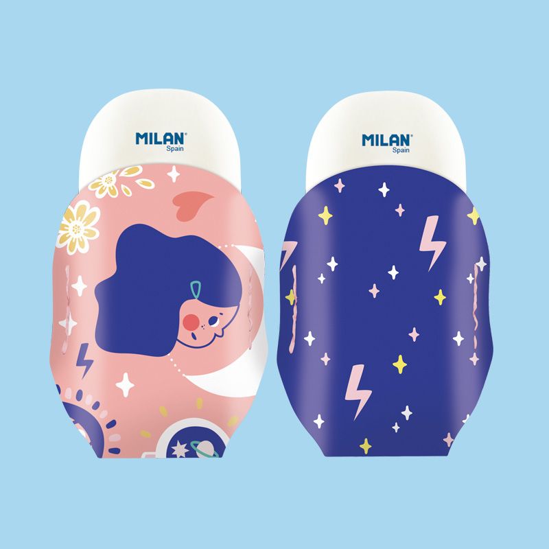 【MILAN】橢圓橡皮擦皮套組_魔法少女_2入組 | meimaii 美賣