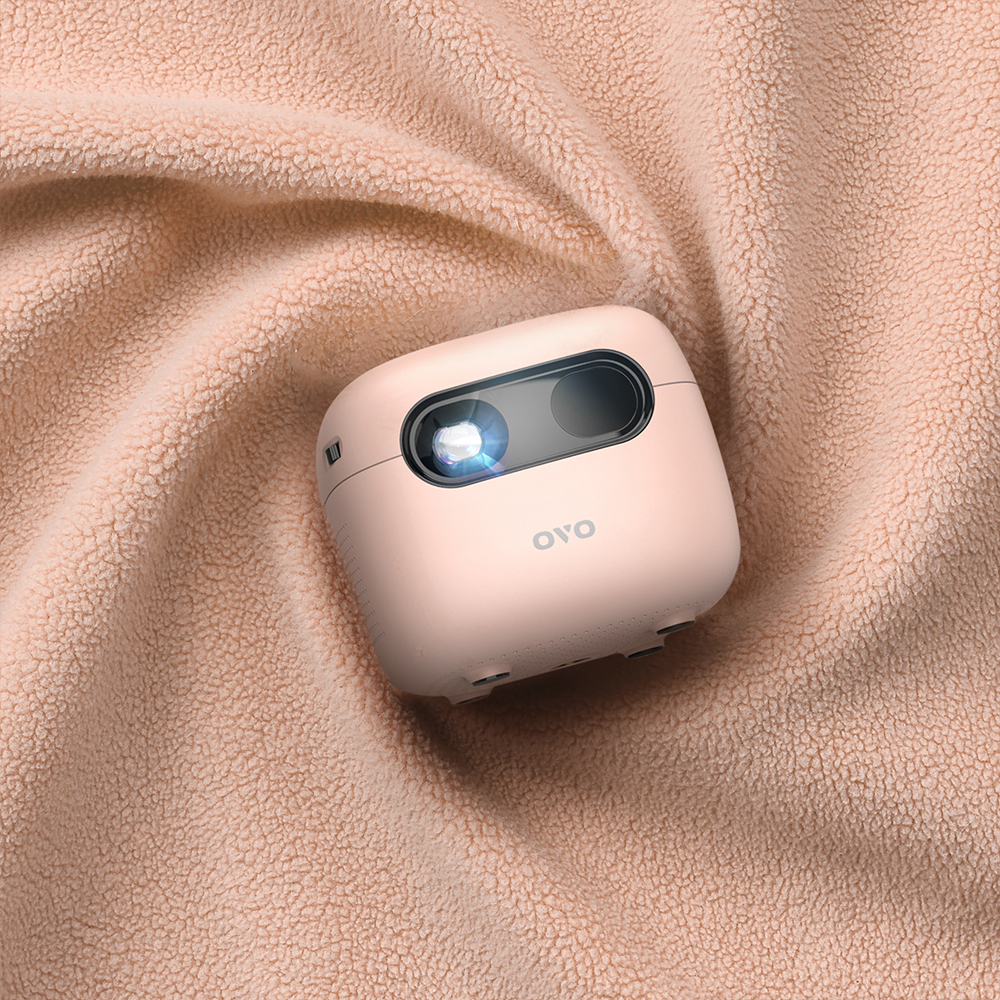【OVO】小蘋果智慧投影機 U1A(粉) | meimaii 美賣