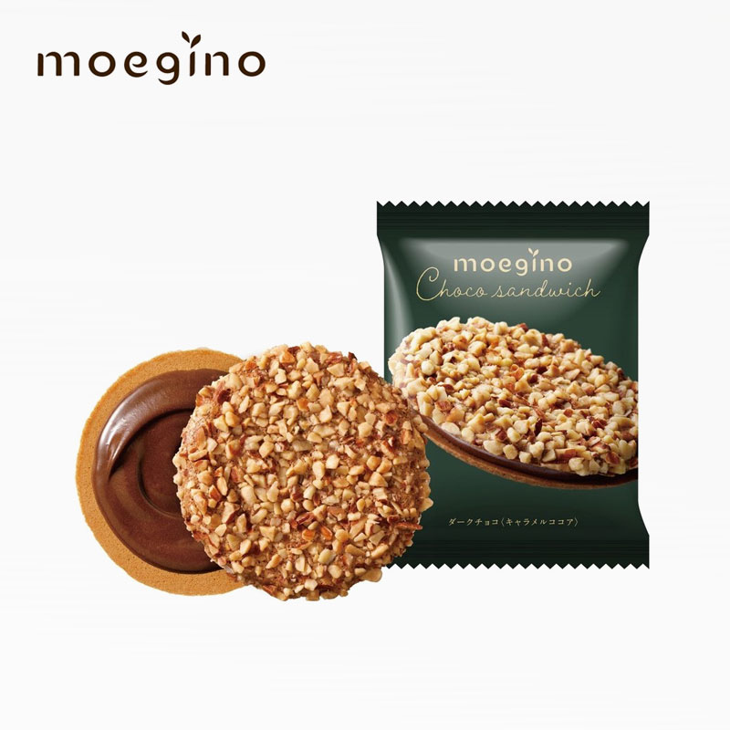 【日本進口食品】moegino 堅果烤巧克力三明治餅乾 | meimaii 美賣