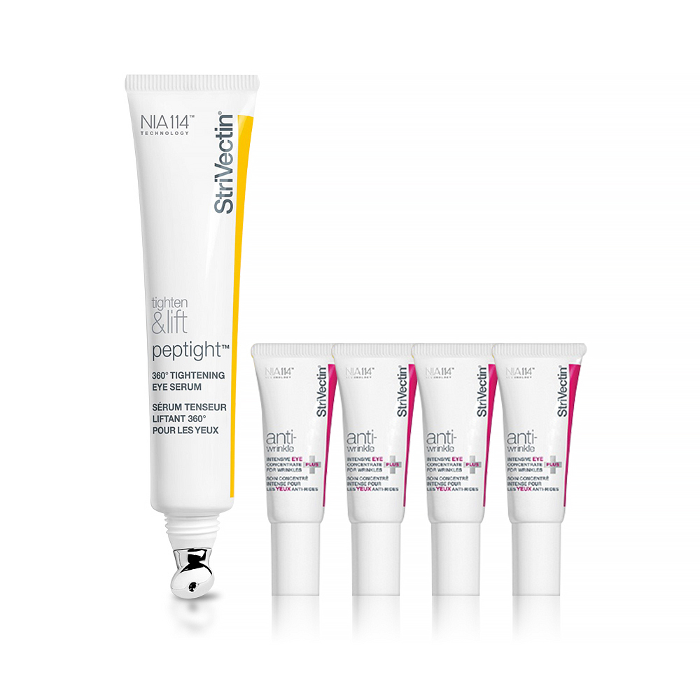 【StriVectin皺效奇蹟】360皺效緊緻繃繃眼周精華 30ml＋皺效眼霜7ml*4 | meimaii 美賣