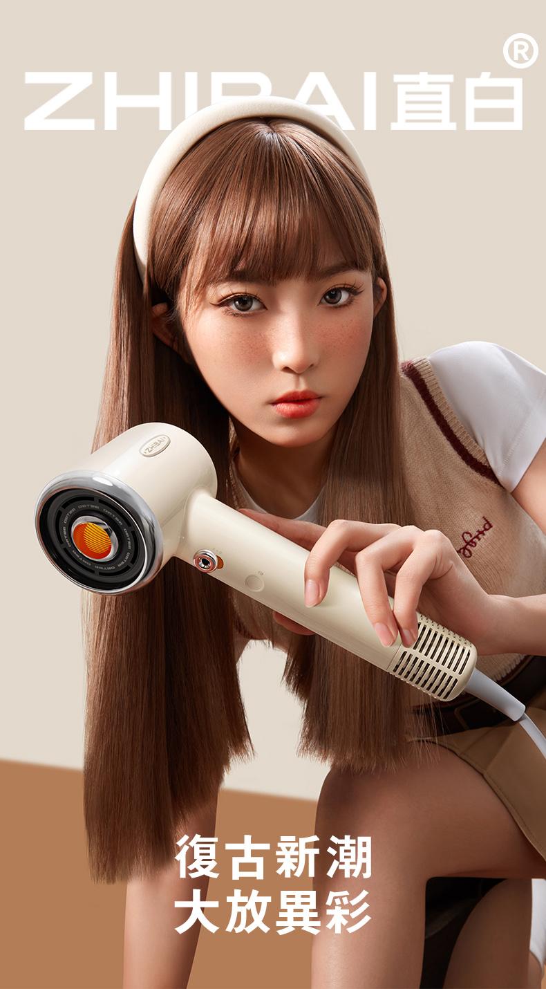 【ZHIBAI 直白】高速BLDC正負離子吹風機 | meimaii 美賣
