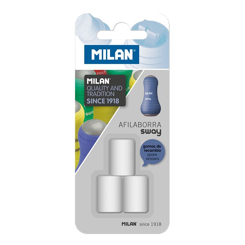 【MILAN】粉嫩馬卡龍橡皮擦_補充包(3入) | meimaii 美賣